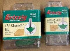 Five Grizzly Industrial Router Bits - Metzger Property Services, LLC