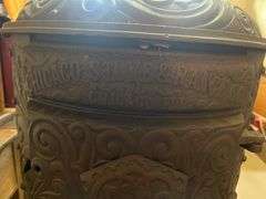 1896 Cast Iron Parlor Stove by Chicago Stove & Range Co. 51″ - Metzger ...