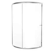 Delta 38 in. W x 70 in. H Round Sliding Framed Corner Shower Enclosure ...