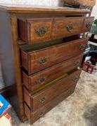 American Drew Five-Drawer Chest with Brass Hardware 38x19x52″ - Metzger ...