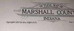 1922 Standard Atlas of Marshall County, Indiana by Geo. A. Ogle & Co ...