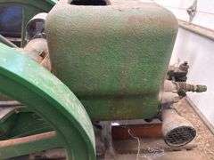 Green Cast Iron Stationary Hit-and-Miss Engine with Flywheels - Metzger ...
