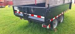 Quality Steel & Aluminum 10ft Dual-Axle Dump Trailer with Side Walls ...