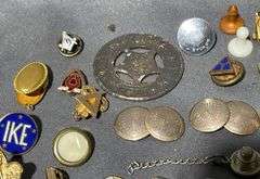 Lapel Pins, Coins, and Collectibles with Mixed Materials - Metzger ...
