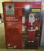 Home Accents Holiday 6-Foot Musical Dancing Santa with Body Motion ...