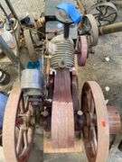 Stationary Hit-and-Miss Gas Engine with Red Flywheels - Metzger ...