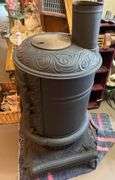 1896 Cast Iron Parlor Stove by Chicago Stove & Range Co. 51″ - Metzger ...