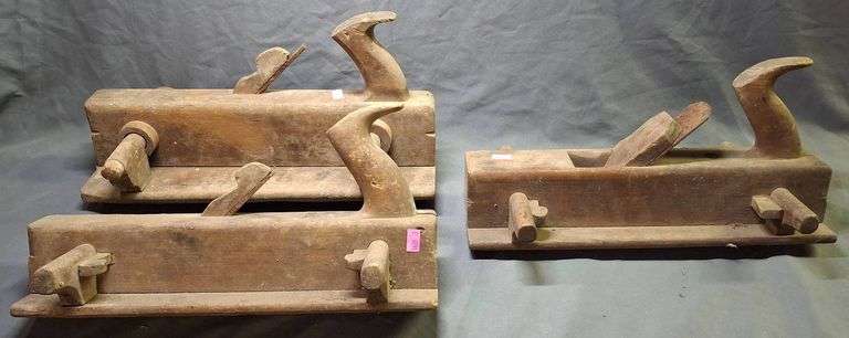 Three Hand Planes with Wood Bodies and Metal Blades - Metzger Property ...