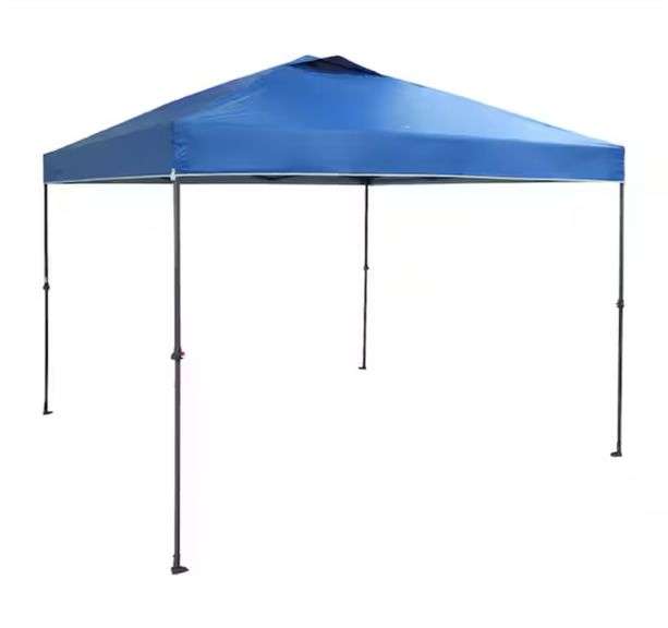 Everbilt 10 ft. x 10 ft. Blue Instant Canopy Pop Up Tent has some rust ...