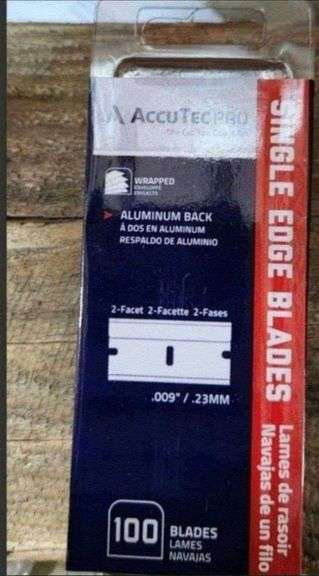 Accutec pro single edge blades 100 count - Metzger Property Services, LLC