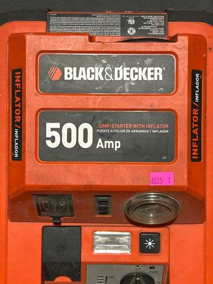 Black & Decker 500 Amp Jump-Starter with Inflator, 10”x4”x14” - Metzger Property Services, LLC