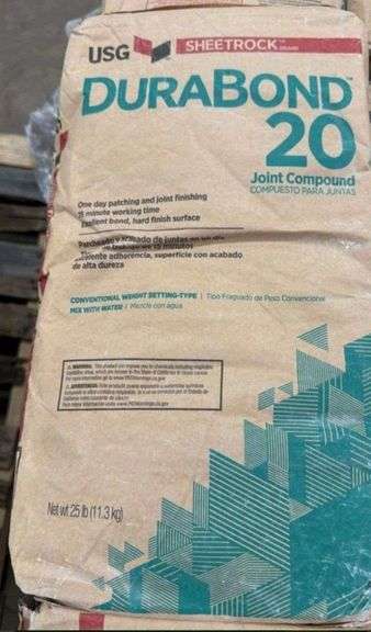 USG Sheetrock Brand 25 lb. Durabond 20 Setting-Type Joint Compound ...