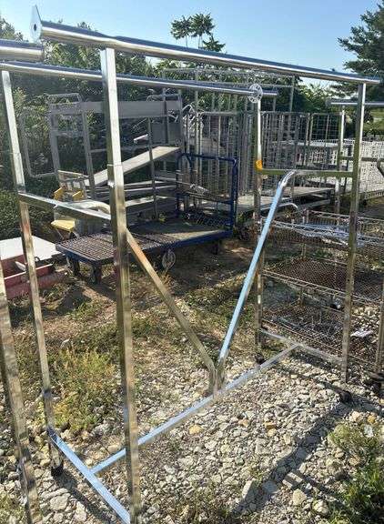 Stainless Steel Adjustable Rolling Rack 62″ - Metzger Property Services ...
