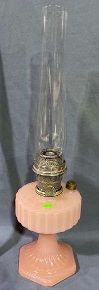 Aladdin Lamp with Nu-Type Model B-112 Rose Moonstone Corinthian 1935 ...