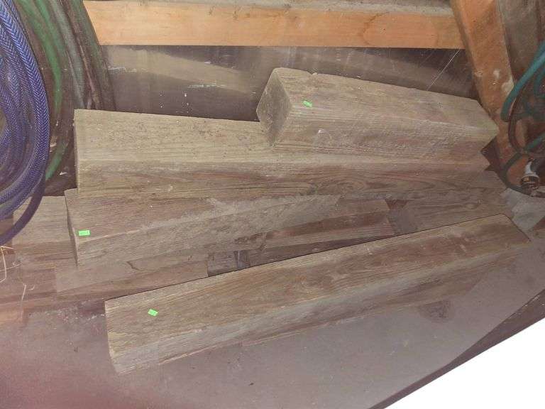 Stack of Reclaimed Rough-Cut Lumber Timber Boards - Metzger Property ...