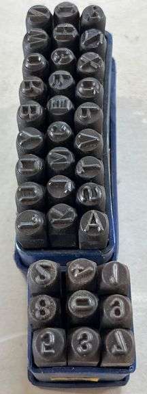 Metal C-Clamps, Hacksaw, and Letter/Number Stamp Punch Set - Metzger ...