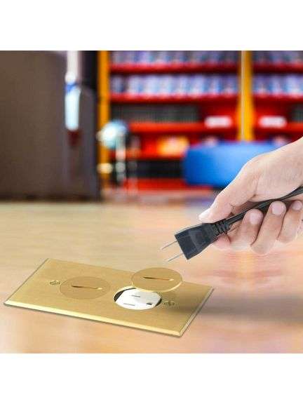 NEWHOUSE ELECTRIC - Plate cover only for Floor Box Kit with Screw Caps ...