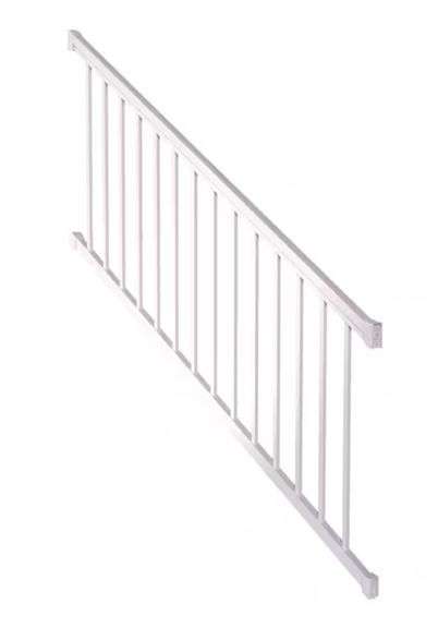 PEAK Aluminum Railing 6 ft. Aluminum Deck Railing Stair Kit with ...