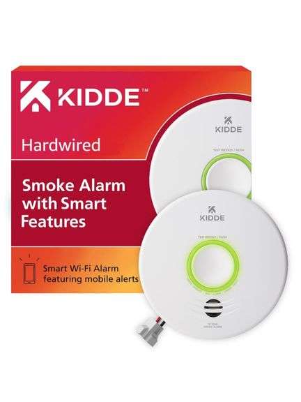 KIDDE - Smart Hardwired Wi-Fi Enabled Smoke Detector with Photoelectric ...
