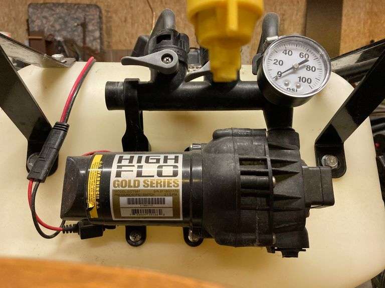 Fimco 15-Gallon Pull-Behind Sprayer with High Flo Gold Series Pump ...