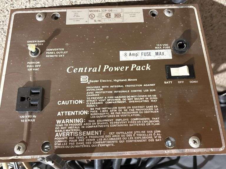 Central Power Pack with Power Cables and Outlet Components - Metzger ...
