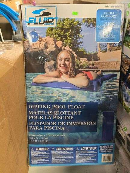 Fluid Aquatics Dipping Pool Float with Wavy Texture - Metzger Property ...