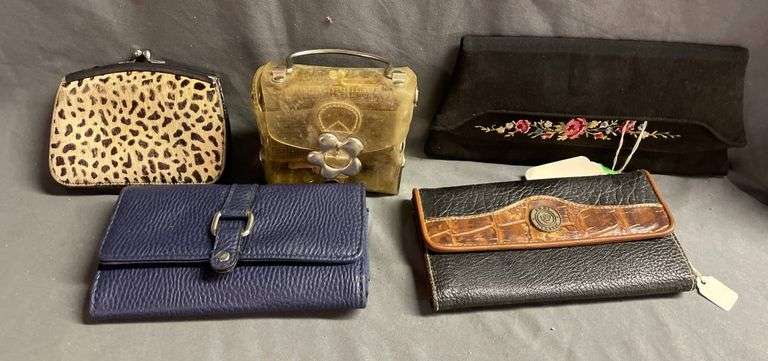 Five Clutches and Handbags in Mixed Materials and Styles - Metzger ...