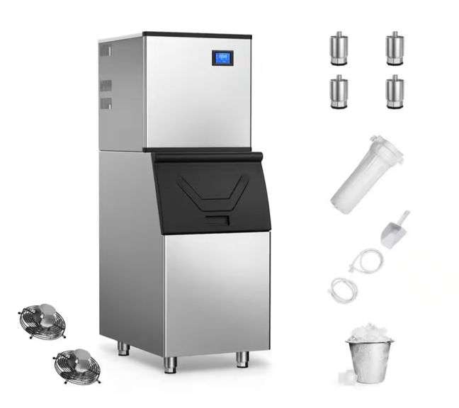 TITTLA 22.3 in. 450 lbs. /24 Hours Split Commercial Ice Maker 300 lbs ...