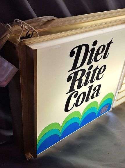 Diet Rite Cola Advertising message Sign, fluorescent, by Neon Products ...