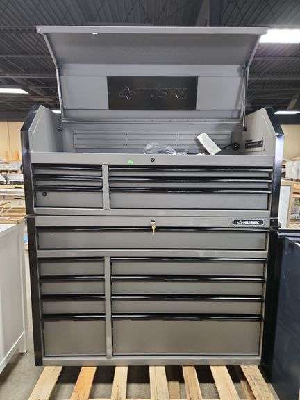 Husky tool chest 16 drawer 52" W key is broken in top lock dings and ...