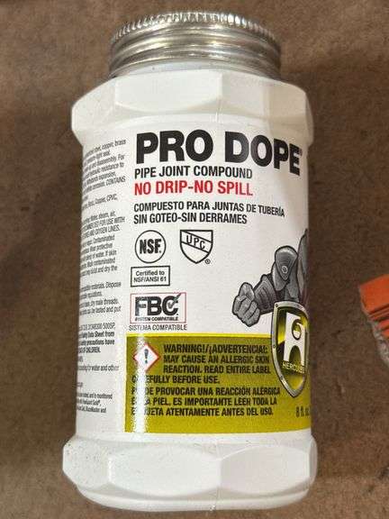 Pro Dope Pipe Joint Compound - 8 fl oz - Metzger Property Services, LLC