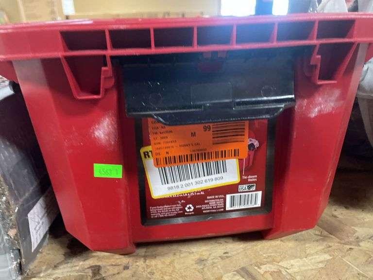 Husky 5-Gal. Professional Heavy Duty Waterproof Stackable Plastic ...