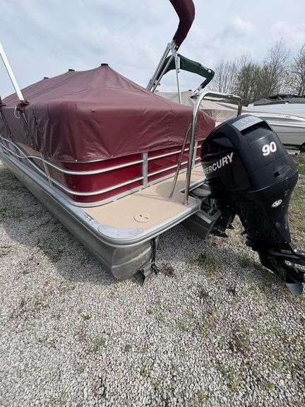2012 Forest River Xcursion Pontoon equipped with a Mercury 90Hp engine ...