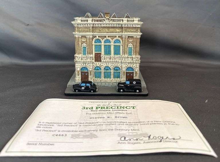 Danbury Mint 3rd Precinct Police Station Sculpture - Metzger Property ...