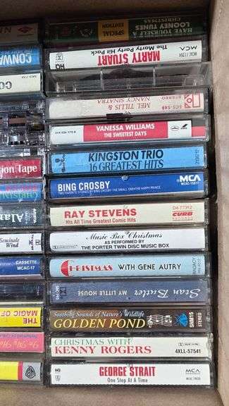 Music Cassettes and CDs Featuring Various Artists and Genres Including ...
