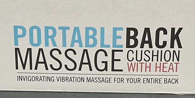 HoMedics Portable Back Massage Cushion With Heat in Sealed Box ...