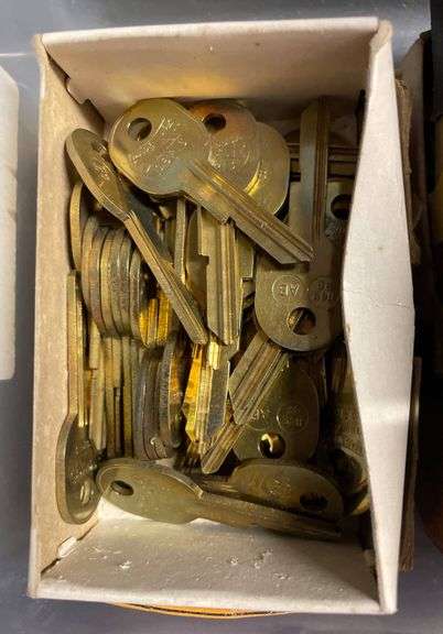 Brass Key Blanks in Boxes, Including Star Brand - Metzger Property ...