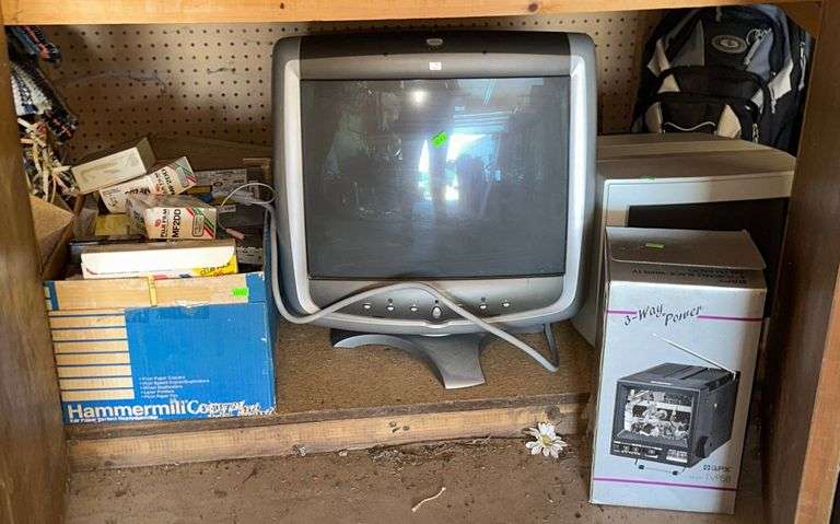 Electronics Inc. CRT Monitors, Cassette Tapes, and Portable TV in ...