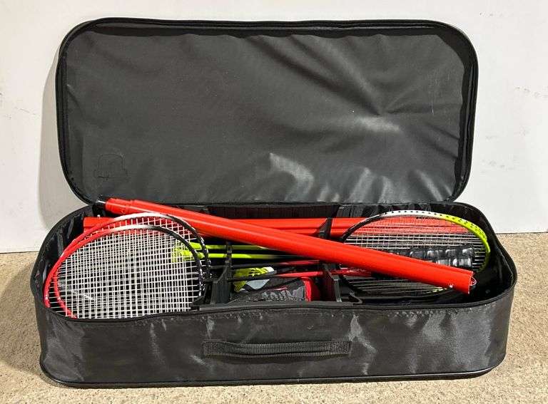 Badminton Rackets and Accessories in Portable Carry Case 28”x13”x6 ...