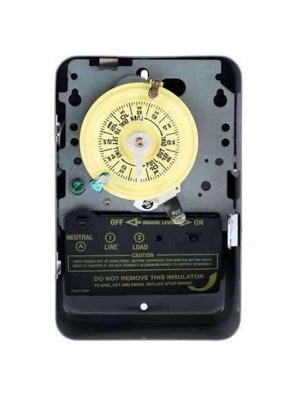 INTERMATIC - T100 Series 40 Amp 125V SPST 24-Hour Mechanical Time ...