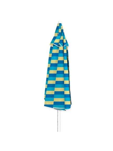 CARIBBEAN JOE - Ultimate 6.5 FT. Fiberglass Tilt Beach Umbrella in Blue ...