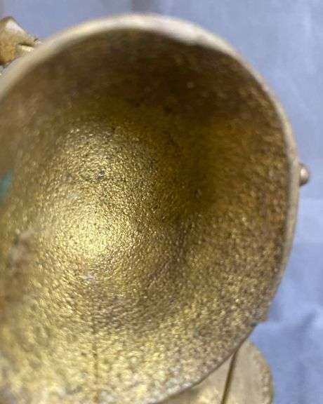 Brass 1900-1940 Dragon-Form Desk Bell (Clapper Missing) by Glo-Mar, 6”H ...