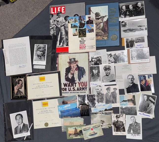 Historical Military Memorabilia Collection from World War II inc ...