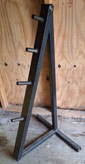 Metal Free Weight Storage Rack 43 Inches Tall - Metzger Property ...