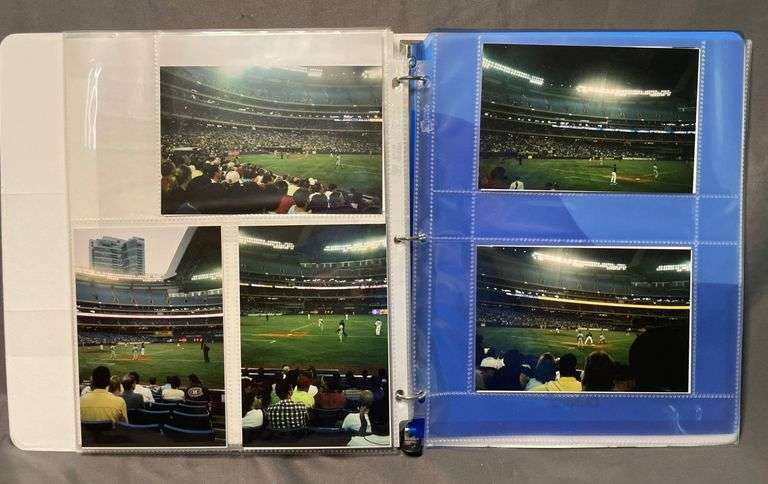 Binder Containing Sports Postcards and Photos Featuring Baseball ...