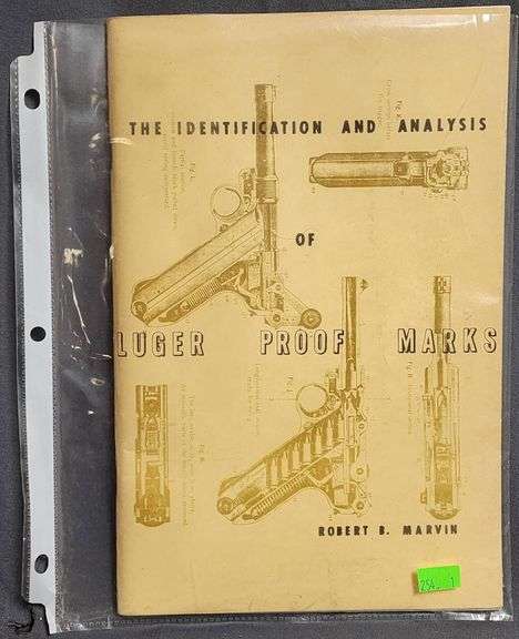 1972 Book ‘The Identification and Analysis of Luger Proof Marks’ by ...