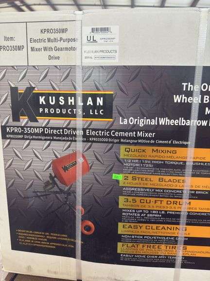 Kushlan 3.5 cu. ft. 1/2 HP 120-Volt Motor Direct Drive Cement Mixer - Metzger Property Services, LLC