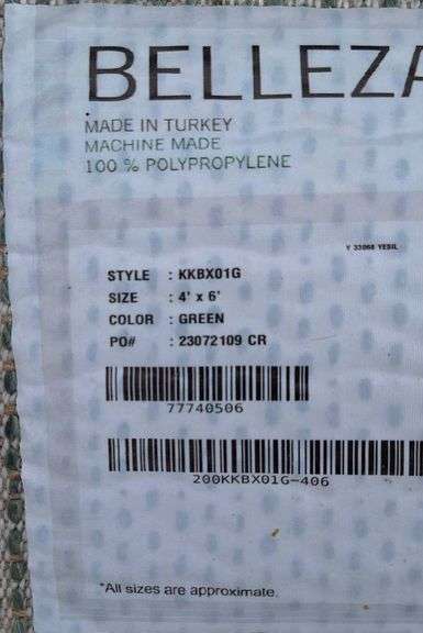 Belleza Green Polypropylene Machine-Made Rugs, Multiple Sizes - Metzger ...