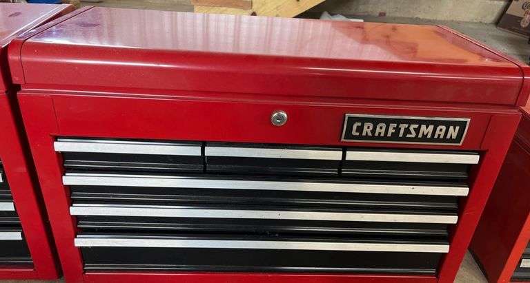 Craftsman Red Tool Chest with Tools - Metzger Property Services, LLC