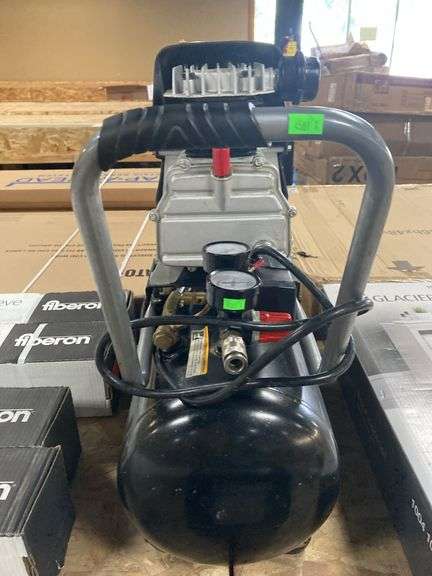 Husky 8 Gal. 150 PSI Portable Electric Oil-Free Horizontal Hotdog Air ...